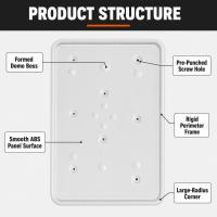 China Custom Vacuum Formed Plastic Enclosure | Heavy Gauge Thermoformed ABS/PC Shell for Equipment for sale