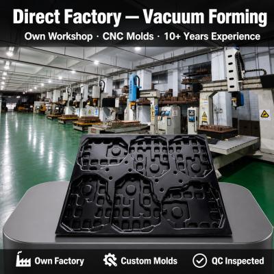 China OEM Thick Vacuum Formed Plastic Tray Heavy Gauge Thermoforming Blister Pallet with Cutting Service for Electronics for sale