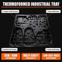 China OEM Thick Vacuum Formed Plastic Tray Heavy Gauge Thermoforming Blister Pallet with Cutting Service for Electronics for sale