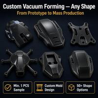 China Anti UV Vacuum Formed Model Airplane Battery Compartment Cover UAV Accessories Plastic Shell for sale