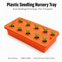 China Custom Plastic Seedling Nursery Tray Any Cell Count Size Color Drain Hole Stackable OEM ODM Own Factory for sale