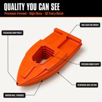 China Custom Vacuum Formed ABS Plastic Hull for Shallow Water Fishing Boats with Cutting Service Corrosion Proof for sale