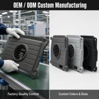 China OEM Thick Vacuum Formed AC Control Panel Housing | Heavy Duty Thermoforming Plastic Cover Cutting for HVAC Customized Shapes for sale