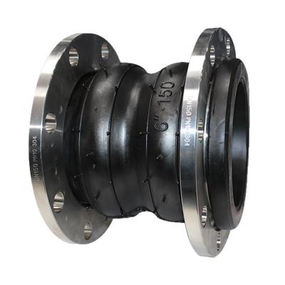 China PN16 Flexible Joint 8 Inch Expansion Joint SS304 Rubber Joint Flange for sale