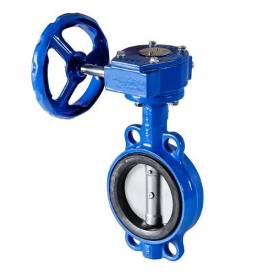 China 6Inch 150mm Ductile Iron Butterfly Valve NBR Rubber Sleeve Clamp Center Line for sale
