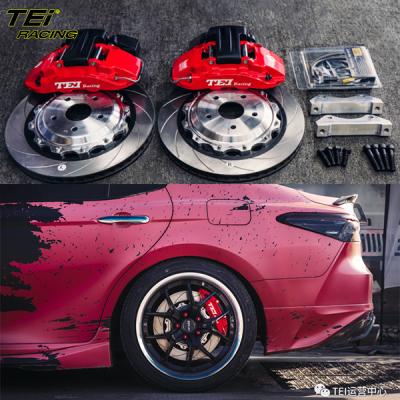 China Rear Big Brake Kit 4 Piston EPB Caliper With 355x28mm Rotor BBK Auto Brake System For Toyota Camry 19 Inch Car Rim for sale