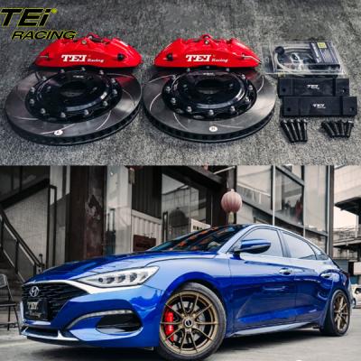 China Front Big Brake Kit 4 Piston Caliper With 330x28mm Rotor BBK Auto Brake System For LAFESTA 17 Inch Car Rim for sale