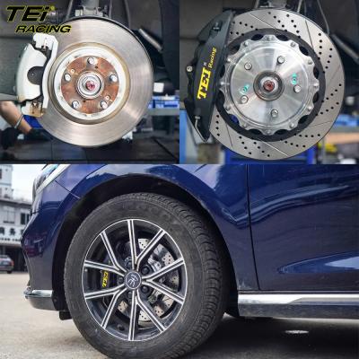 China Front Big Brake Kit 4 Piston Caliper with 330x28mm rotor BBK auto brake system For BYD SONG MAX 17 inch car rim for sale
