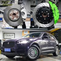 China Front Big Brake Kit 6 Piston Caliper with 355x28mm rotor BBK auto brake system For Jaguar F-PACE 18 Inch car rim for sale
