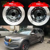 China Front Big Brake Kit 6 Piston Caliper with 378x32mm rotor BBK auto brake system For Kodiaq 19 Inch car rim for sale