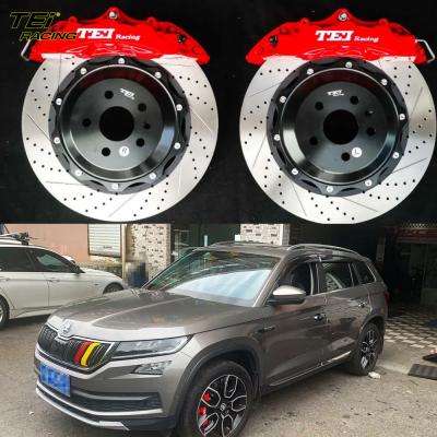 China Front Big Brake Kit 6 Piston Caliper with 378x32mm rotor BBK auto brake system For Kodiaq 19 Inch car rim for sale