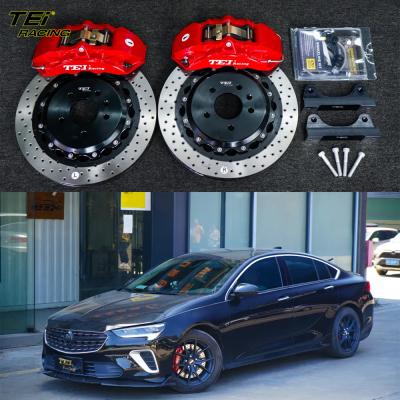 China Front Big Brake Kit 4 Piston Caliper with 355x28mm rotor BBK auto brake system For Buick Regal 18 Inch car rim for sale