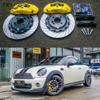China Front Big Brake Kit 4 Piston Caliper with 330x28mm rotor BBK auto brake system For MINI Cooper 17 Inch car rim for sale