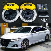 China Front Big Brake Kit 6 Piston Caliper with 355x32mm rotor BBK auto brake system For Honda Accord 18 Inch car rim for sale