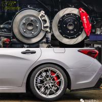 China Rear Big Brake Kit 4 Piston Caliper With 355x28mm Rotor BBK Auto Brake System For Toyota Avalon 19 Inch Car Rim for sale