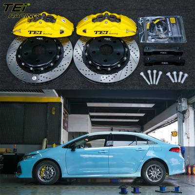 China Front Big Brake Kit 4 Piston Caliper With 300x27mm Rotor BBK Auto Brake System For Toyota ALLION  16 Inch Car Rim for sale