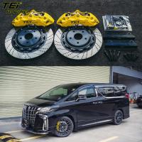 China Front Big Brake Kit 6 Piston Caliper With 355x32mm Rotor BBK Auto Brake System For Toyota Alphard  19 Inch Car Rim for sale