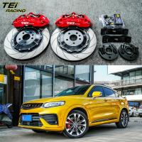 China Front Big Brake Kit 6 Piston Caliper With 378x32mm Rotor BBK Auto Brake System For Geely Tugella  20 Inch Car Rim for sale