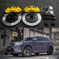 China Front Big Brake Kit 6 Piston Caliper With 355x32mm Rotor BBK Auto Brake System For Geely Boyue 18 Inch Car Rim for sale