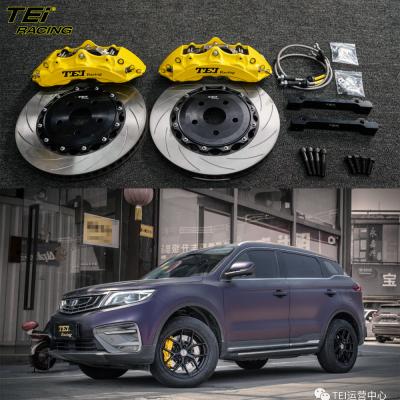 China Front Big Brake Kit 6 Piston Caliper With 355x32mm Rotor BBK Auto Brake System For Geely Boyue 18 Inch Car Rim for sale