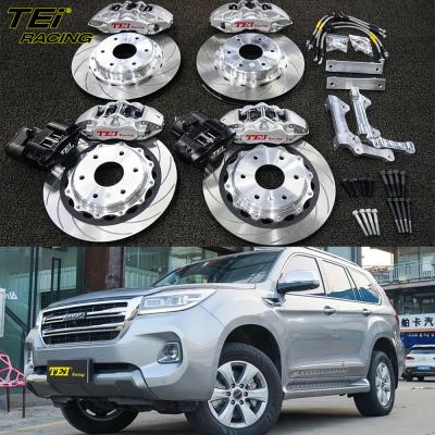 China Front 6 Piston And Rear 4 Piston Caliper With E-brake Caliper BBK Auto Brake System For HAVAL H9 18 Inch Rim for sale