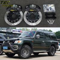 China Front Big Brake Kit 4 Piston Caliper With 330x28mm Rotor BBK Auto Brake System For Leopaard Q6 17 Inch Car Rim for sale