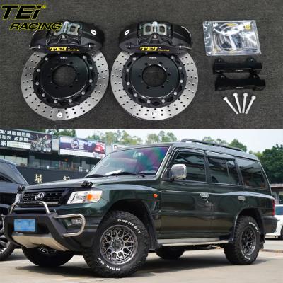 China Front Big Brake Kit 4 Piston Caliper With 330x28mm Rotor BBK Auto Brake System For Leopaard Q6 17 Inch Car Rim for sale