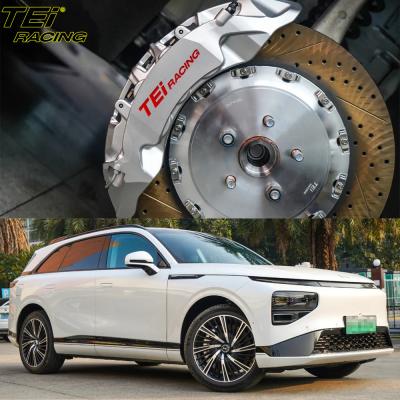 China Front Big Brake Kit 10 Piston Caliper With 410x36mm Rotor BBK Auto Brake System For XPeng G9 21 Inch Car Rim for sale