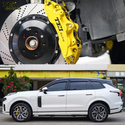 China Front Big Brake Kit 6 Piston Caliper With 378x32mm Rotor BBK Auto Brake System For Lynk & Co 09  20 Inch Car Rim for sale