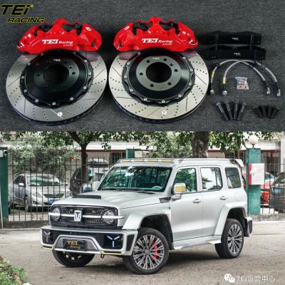 China Front Big Brake Kit 6 Piston Caliper with 405x34mm rotor BBK auto brake system For Cybertank 300 21 Inch car rim for sale