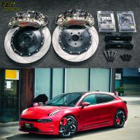 China Front Big Brake Kit 6 Piston Caliper With 405x34mm Rotor BBK Auto Brake System For ZEEKR 001 22 Inch Car Rim for sale