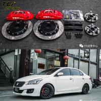 China Front Big Brake Kit 4 Piston Caliper With 330x28mm Rotor BBK Auto Brake System For Suzuki Ciaz 16 Inch Car Rim for sale