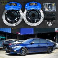 China Front Big Brake Kit 4 Piston Caliper With 355x32mm Rotor BBK Auto Brake System For Nissan Teana 18 Inch Car Rim for sale