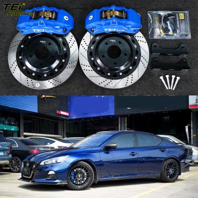 China Front Big Brake Kit 4 Piston Caliper With 355x32mm Rotor BBK Auto Brake System For Nissan Teana 18 Inch Car Rim for sale