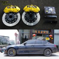 China Front Big Brake Kit 6 Piston Caliper With 355x32mm Rotor BBK Auto Brake System For BMW 325Li 18 Inch Car Rim for sale