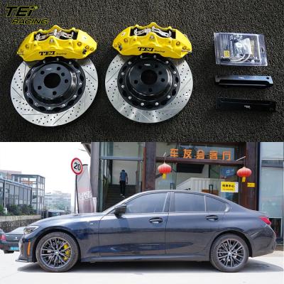 China Front Big Brake Kit 6 Piston Caliper With 355x32mm Rotor BBK Auto Brake System For BMW 325Li 18 Inch Car Rim for sale