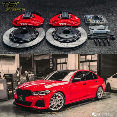 China Rear Big Brake Kit 4 Piston Caliper With 355*32 Mm Rotor BBK Auto Brake System For BMW 3 Series G20 20 Inch Car Rim for sale