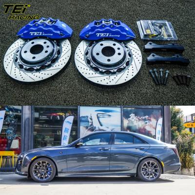 China Front Big Brake Kit 6 Piston Caliper with 355*32 mm rotor BBK auto brake system For Cadillac CT4 18 Inch car rim for sale