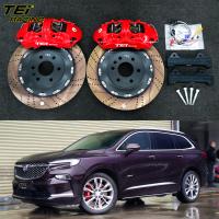 China Front Big Brake Kit 6 Piston Caliper with 405x34mm rotor BBK auto brake system For Buick Enclave 20 inch car rim for sale