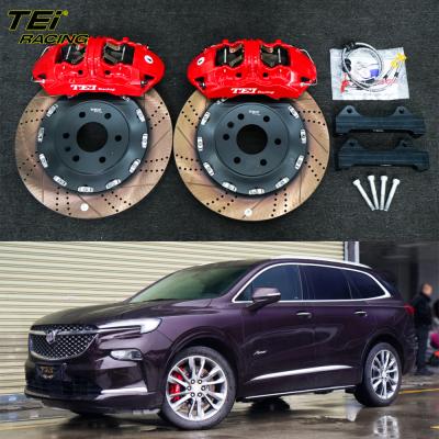 China Front Big Brake Kit 6 Piston Caliper with 405x34mm rotor BBK auto brake system For Buick Enclave 20 inch car rim for sale
