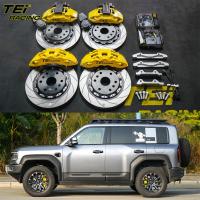 China Front 6 piston and rear 4 piston caliper with E-brake caliper BBK auto brake system For Fangchengbao Bao 5  18 inch rim for sale