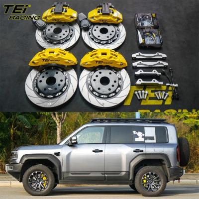 China Front 6 piston and rear 4 piston caliper with E-brake caliper BBK auto brake system For Fangchengbao Bao 5  18 inch rim for sale