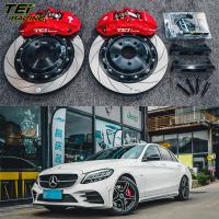 China Front Big Brake Kit 4 Piston Caliper with 355*28 mm rotor BBK auto brake system For Mercedes Benz 18 Inch car rim for sale