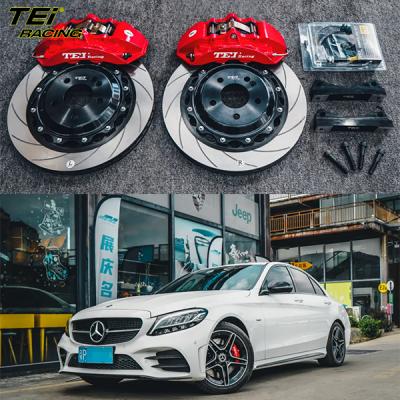 China Front Big Brake Kit 4 Piston Caliper with 355*28 mm rotor BBK auto brake system For Mercedes Benz 18 Inch car rim for sale
