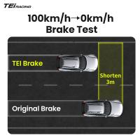 China TEI P60EV Big Brake Kit 6 Pot Auto Brake Calipers 18-inch Disc BBK for VW Golf MK6 MK7 MK7.5 MK8 GRI R for sale
