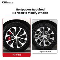 China TEI P60EV Big Brake Kit 6 Pot Auto Brake Calipers 18-inch Disc BBK for VW Golf MK6 MK7 MK7.5 MK8 GRI R for sale