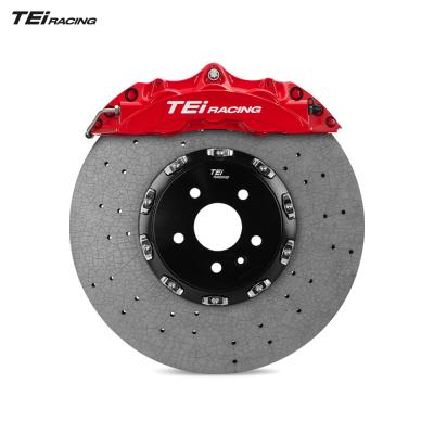 China TEI P60NS 6 Pistons BBK Carbon Ceramic Rotor 355mm 380mm Front Modified Brake Kit for S60 S90 for sale
