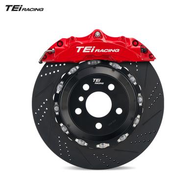 China TEI P60NS Brake Caliper 6 Pot 355*28mm 378*28mm High Carbon Iron Disc Front Modified Brake Kit for Tesla Model Y for sale