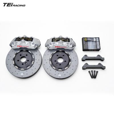 China TEI P60NS Brake Caliper 6 Pot R18 R19 Carbon Ceramic Brake Disc 6 Piston Brake Kit for BMW E36 E46 F30 G20 E60 E82 E87 for sale