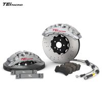 China TEI SR8 Carbon Ceramic Brake Rotor BBK 8 Piston Front Big Brake Kit with Carbon Ceramic Brake Disc for BMW G30 E60 F10 F90 E28 for sale